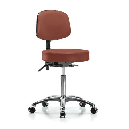 Blue Ridge Ergonomics Ben Stool, Med, Vinyl, Bk, Cast, Berry BR-VMBST ...