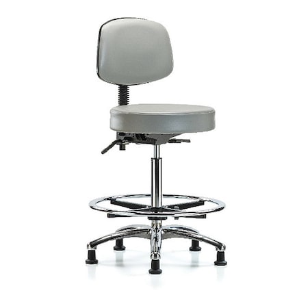 Blue Ridge Ergonomics Ben Stool, Hi, Vinyl, Bk, CF, Gld, Dov BR-VHBST ...