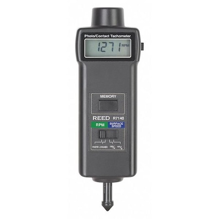Reed Instruments Contact/Photo Tachometer R7140 | Zoro