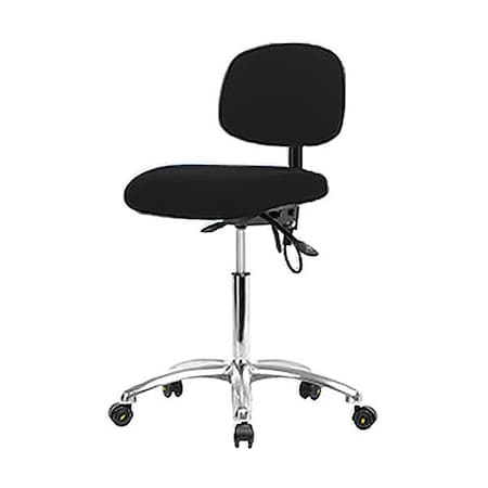 Zoro Select Ergonomic Chair, No Arms, 21-1/2" to 29" Height, Black BR ...