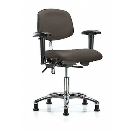 Blue Ridge Ergonomics Clean Room Chair, 18" to 23" Height, 6-Way ...