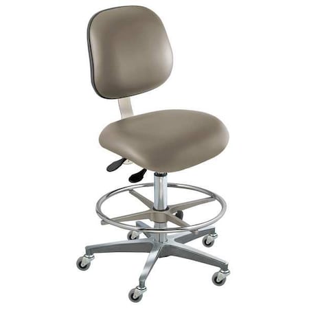 Biofit Ergonomic Chair, Vinyl, 19" to 26" Height, Gray EEA-M-RC-T-ATF ...