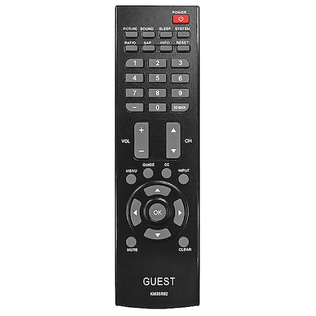 Rca IR Guest Remote Control, Black KM38R02 | Zoro