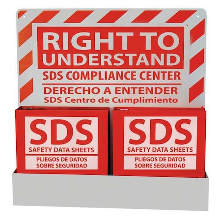 Zing GHS SDS Center, Double Station, Bilingual 6043 | Zoro