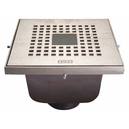 Zurn Sani Floor Receptor 4 In. dia. White ZN1900-4NH-11-2-VPS | Zoro