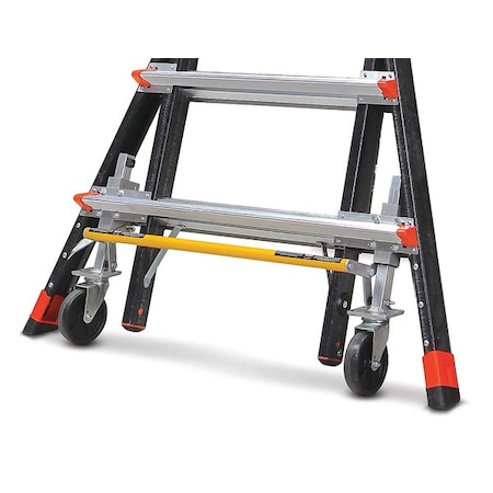 Little Giant Ladders Wheel Lift Assembly, Steel, Powder Coated 15073 | Zoro