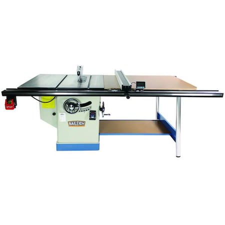 Baileigh Industrial Corded Table Saw 12 in Blade Dia., 52 in TS-1248P ...
