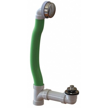 Watco Bath Waste, Flexible, PVC, 24 In L FLEX924-PP-PVC-CP | Zoro