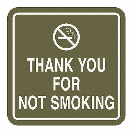 Intersign General Sign, 5-1/2" Height, 5-1/2" Width CTP-G10(S51) | Zoro