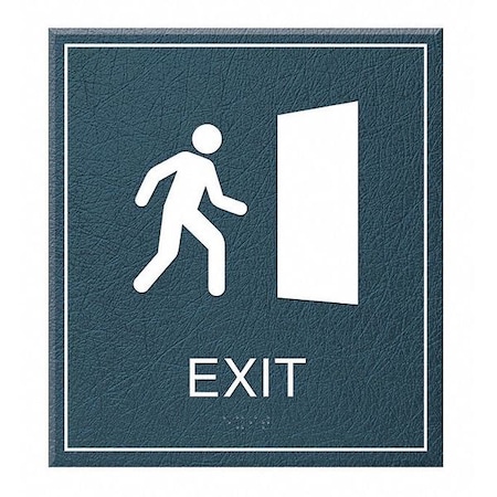 Intersign Exit Sign, 8-5/8" Height, 7-3/4" Width LX3-RG72(S29) | Zoro
