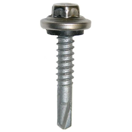 Teks Self Drilling Screw, #12 x 1 1/2 in, Climaseal Steel Hex Washer ...