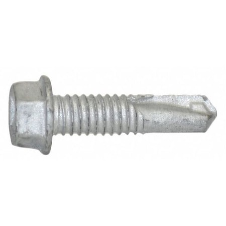 Teks Self-Drilling Screw, #12 x 7/8 in, Climaseal Steel Flange Hex Head ...
