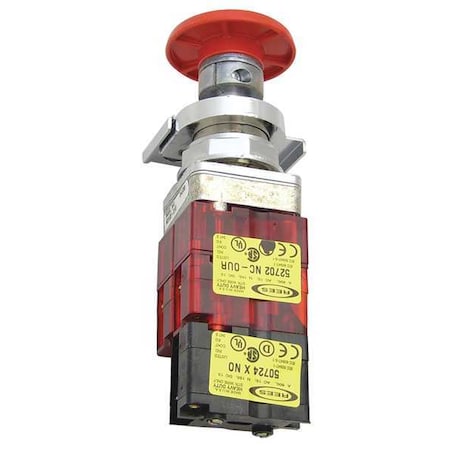 Rees Emergency Stop Push Button, 30 mm, 1NO/2NC, Red 40102-212 | Zoro