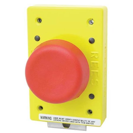 Rees Emergency Stop Push Button, 57 mm, 1NO/1NC, Red 02510-002 | Zoro