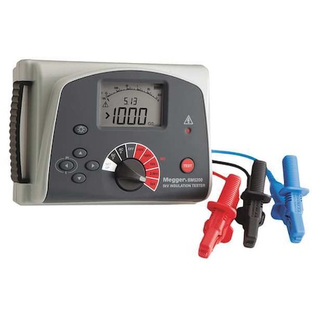 Megger Battery Operated Megohmmeter, 5000VDC BM5200 | Zoro