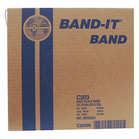 Band-It Bandit Band 201/301SS 3/8X.025 RL/100Ft C20399 | Zoro