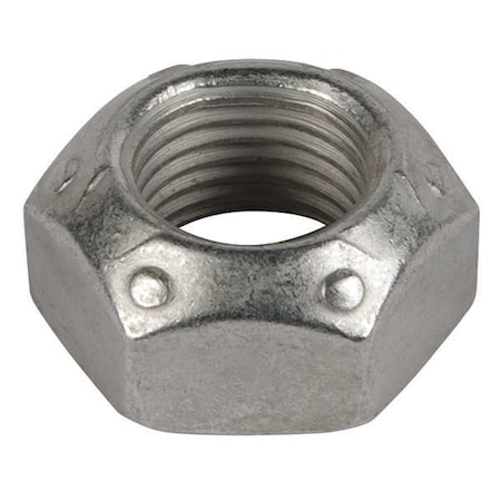 Zoro Select Top Lock Distorted Thread Lock Nut, 1/2"-13, Steel, Grade C ...