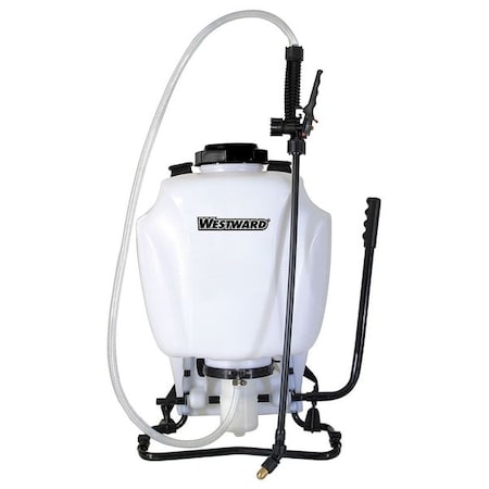 Westward 4 gal Backpack Sprayer, Polyethylene, 48 in L Hose, 80 PSI ...