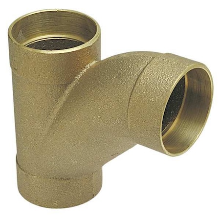 Nibco DWV Long Turn Tee Wye, Cast Bronze 812 11/2 | Zoro