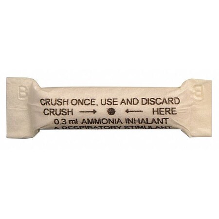 Dynarex Ammonia Inhalant, Ampule, Box, 0.33cc, PK10 1401 | Zoro