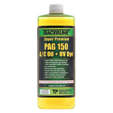Tracerline PAG Lubricant/Dye Bottle Green TD150PQ | Zoro