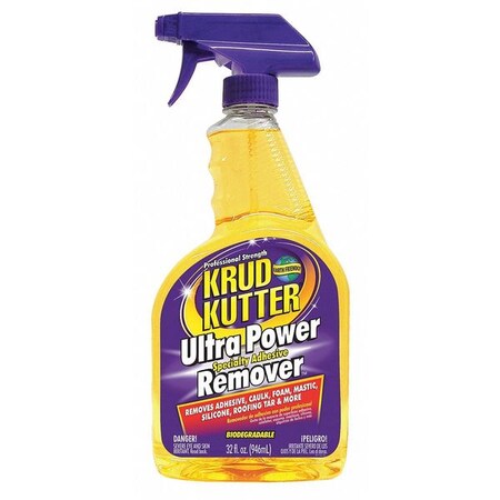 Krud Kutter Adhesive Remover, Clear Yellow, Plastic Trigger Spray ...