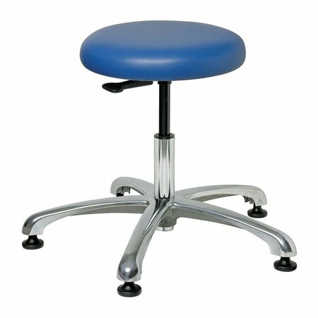 Bevco Cleanroom Pneumatic Stool, Height 15-1/2 to 20-1/2" Royal Blue ...