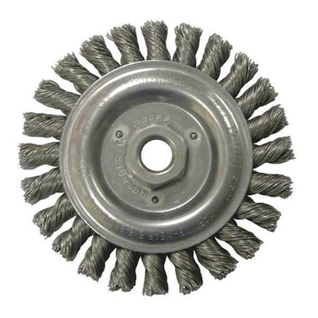Weiler Stringer Bead Wire Wheel 6" .020" Steel Wire Fill 5/8"-11 UNC ...