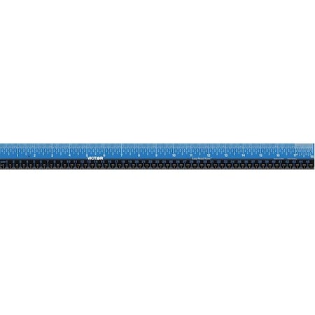 Victor Technology Ruler, Inch, Gloss, Stainless Steel, 18-1/4 EZ18SBL ...