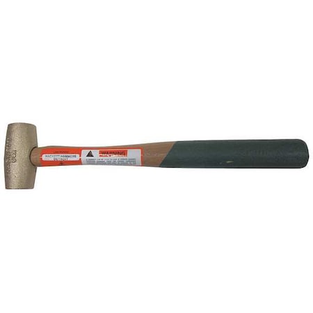 Hackett Hammer, Brass, 2-7/8In, Wood 1.5BH | Zoro