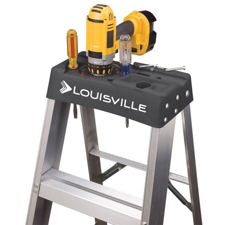 Louisville 8 ft Aluminum Stepladder, 300 lb Capacity AS3008 | Zoro