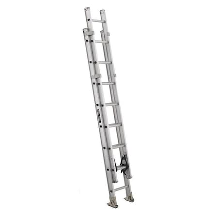 Louisville 16 ft Aluminum Extension Ladder, 375 lb Load Capacity ...