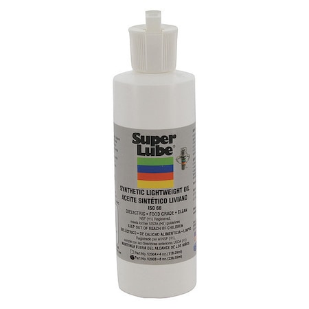 Super Lube 8 oz. Lightweight Oil, 150 ISO Viscosity, Synthetic 52008 | Zoro