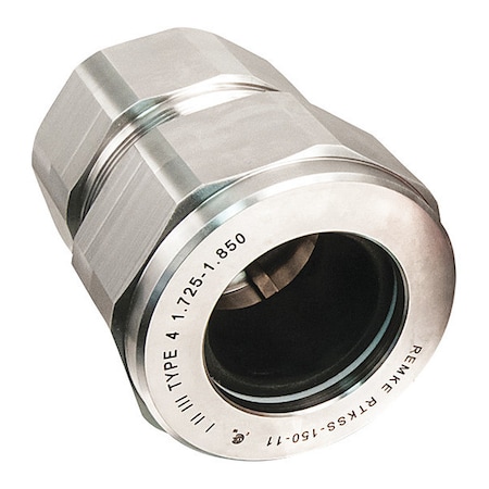 Remke MC Cable Connector, SS, 1/2", .860-.985 RTKSS-050-4 | Zoro