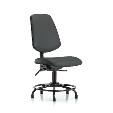 Blue Ridge Ergonomics Desk Chair No Arms, 18" to 23" Height, Vinyl ...