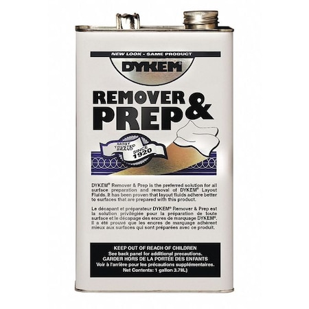 Dykem Layout Fluid Remover, 1 gal, jug, Remover & Prep 82738 | Zoro