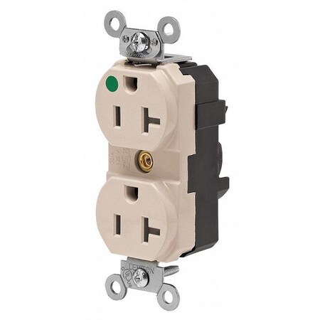 Leviton Modular Receptacle, Duplex, 20A, 5-20R, 125V M8300-ILI | Zoro