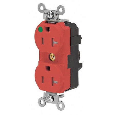 Leviton Modular Receptacle, Duplex, 20A, 5-20R, 125V MT830-ILR | Zoro