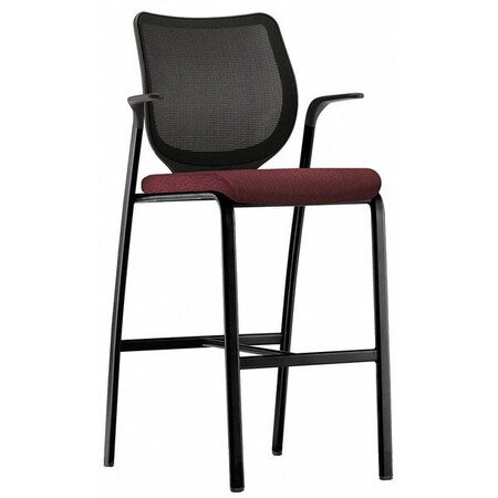 Hon Cafe H Stool, 46-1/2"H, 24-1/2"W, Wine HN7.F.E.IM.NT69.T | Zoro