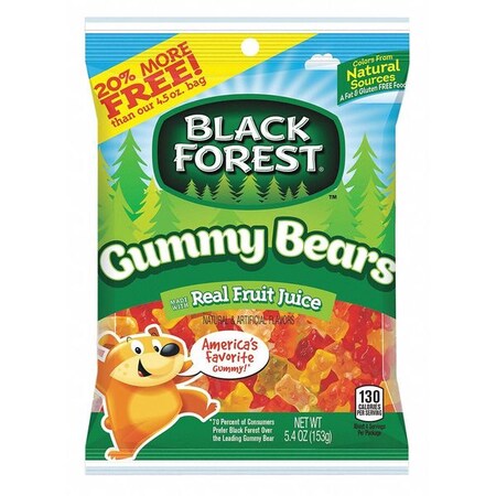 Black Forest Candy Gummies, Original, 4.5 oz., PK12 FER75400 | Zoro