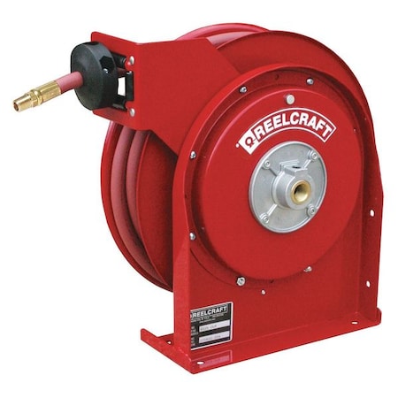 Reelcraft Spring Return Hose Reel, 1/4 in Hose Diameter, 25 ft Length ...