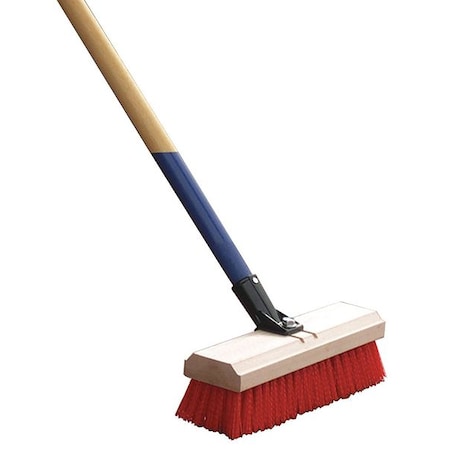Harper Scrub Brush, Not Included L Handle, 12" L Brush, Red, Not ...