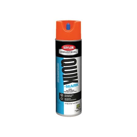Krylon Industrial Inverted Marking Paint, 17 oz., Orange, Water -Based ...