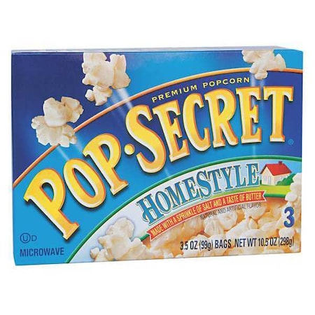 Pop Secret 3.5 oz. Homestyle Microwave Popcorn, 3 PK 24680 | Zoro