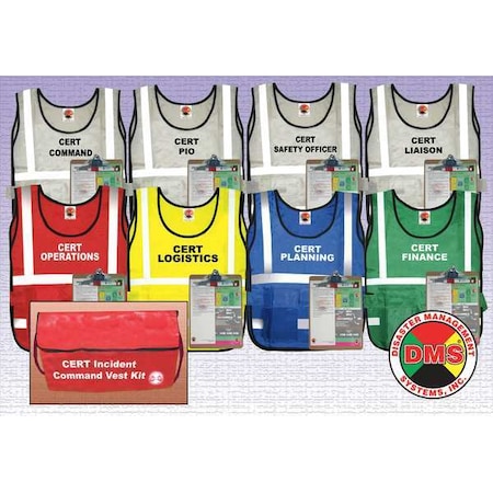 Disaster Management Systems CERT ICS Vest Kit, 8 Vests DMS 05313 | Zoro