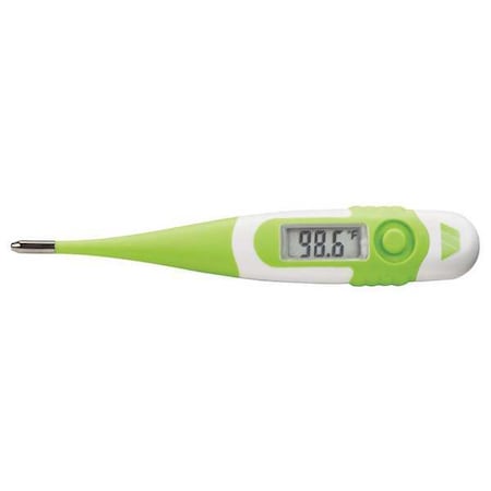Mabis Digital Thermometer, Plastic, 1 in L, 0.75 in W, Green/White 15 ...