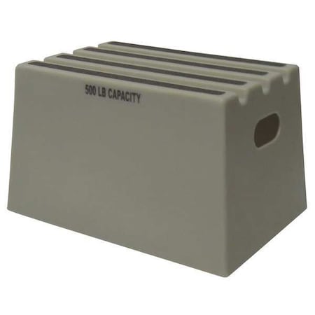 Dpi 1 Step, Plastic Step Stand, 500 lb. Load Capacity, Gray ST18-07 | Zoro