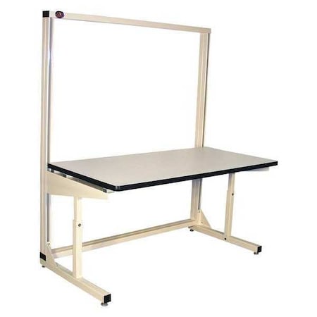 Pro-Line Bolted Flex Line Work Bench, ESD Laminate, 60" W, 30" to 36 ...