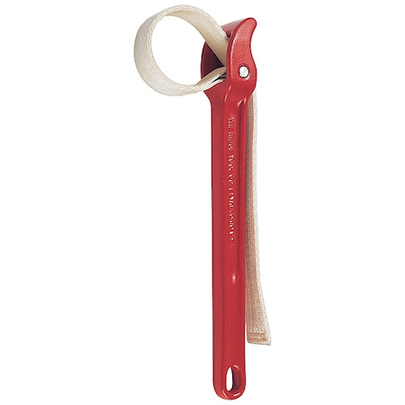 Ridgid Strap Wrench, 3-1/2in Dia Cap, Steel 31355 | Zoro
