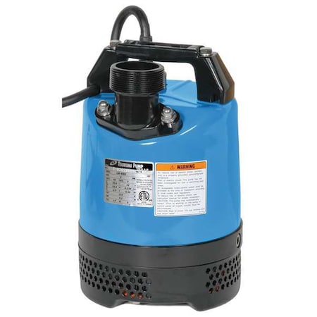 Tsurumi 2/3 HP 2" Plug-In Utility Pump 115V No Switch Included LB-480 ...